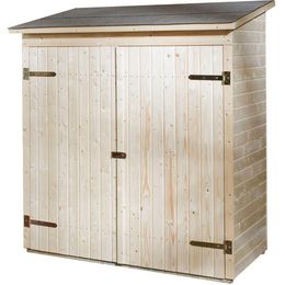 Weka Gartenschrank 361 A Naturbelassen Ger&auml;teschrank Aufbewahrungsschrank g&uuml;nstig