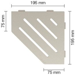 Schl&uuml;ter-SHELF-E-S2 TSC WAVE Alu strukturbeschichtet creme g&uuml;nstig