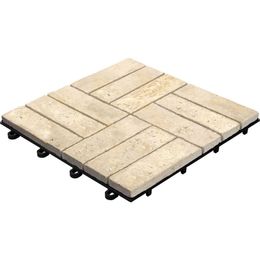 florco Klickfliese stone Travertine 4x3, 1 Pack g&uuml;nstig