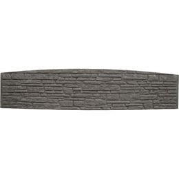 Beckers Betonzaun Standard Bogen-Motiv Montana 200x45x3,5 cm grau g&uuml;nstig