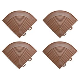 florco Klickfliese Eckteil-Set Rasen braun, 1 Pack g&uuml;nstig