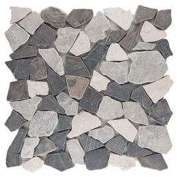 Wellker Natursteinmosaik Recife Biancone / Java 30,5x30,5 cm Mosaikfliesen, 1 Pack g&uuml;nstig