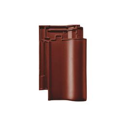 Erlus Flachdachpfanne E58 SL maroon edelengobiert Dachziegel g&uuml;nstig