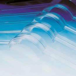 thyssenkrupp Plexiglas Wellfirsthaube f&uuml;r Wellplatten 76/18 Trapez transparent g&uuml;nstig