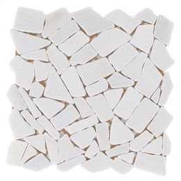Wellker Natursteinmosaik Recife Bianco Carrara 30,5x30,5 cm Mosaikfliesen, 1 Pack g&uuml;nstig