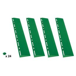 florco Klickfliese Seitenteil-Set Kunststoff gr&uuml;n, 1 Pack g&uuml;nstig