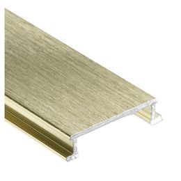 Schl&uuml;ter-DESIGNLINE AMGB Dekoprofil Aluminium Messing-Optik geb&uuml;rstet, 25mm breit g&uuml;nstig