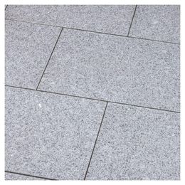 Seltra Natursteine Terrassenplatten BRAVO EXACTA Granit satiniert edelgrau, 60x40x3 cm