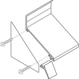 thyssenkrupp ALWO Wandanschluss-Seitenteil-Set 35173 anthrazitgrau RAL 7016 Montageprofil g&uuml;nstig