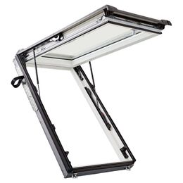 Roto Dachfenster Designo R88C K2SA Wohnsicherheitsausstieg Comfort Verglasung Kunststoff, 114x160 cm (11/16)