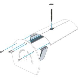 thyssenkrupp ALWO Firstprofil 6423 f&uuml;r Stegplattenmontage pressblank g&uuml;nstig