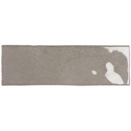 Wellker Wandfliese Moravia Gris glasiert gl&auml;nzend Rundkante 6,5x20 cm St&auml;rke 9 mm, 1 Pack g&uuml;nstig