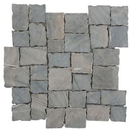 Wellker Natursteinmosaik Multiformat Marmor Ilo Black Chocolatto 30x30 cm Mosaikfliesen, 1 Pack g&uuml;nstig
