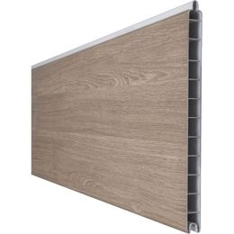 GroJa BasicLine Premium PVC-Steckzaun Sichtschutzzaun Sheffield Oak Einzelprofil Sichtschutz Lamellenzaun g&uuml;nstig