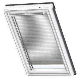 Velux Jalousette manuell Uni Silber 7057, P04, GGU,Manuell,Velux,wei&szlig;e Schiene