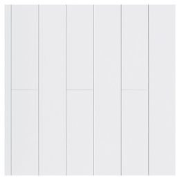PARADOR Paneele Wand Decke Novara Wei&szlig; Hochglanz Holz hell, 1250 mm, 1 Pack