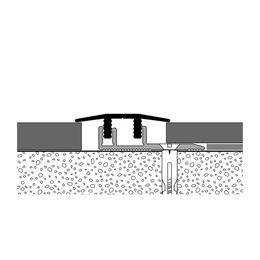 PARKETTFREUND &Uuml;bergangsprofil PF 578 V Alu eloxiert Edelstahl fein geschliffen Schraub- und Clicksystem &Uuml;bergangsschiene grau, 90 cm