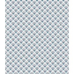 Windhager Fliesenaufkleber Obolus grau Fliesenfolie mit Aluminium-R&uuml;ckwand, 60x70 cm