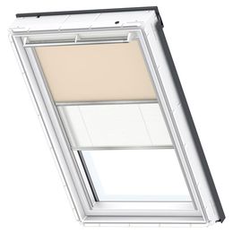 Velux Verdunkelung Plus DFD Manuell Uni Beige/Wei&szlig; 4556, SK08, Aluminiumschiene,GGU,Manuell,Velux