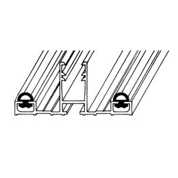 thyssenkrupp ALWO Vario Unterprofil Mittelsprosse 8217 pressblank Montageprofil, 2500 mm