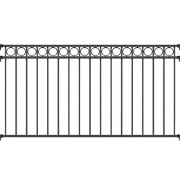 Alberts Zaunfeld Circle anthrazit Metallzaun, 100 cm
