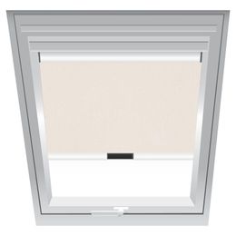 Roto Verdunklungsrollo Beige 1-V03, 94x160 cm (9/16), 617,Aluminiumschiene,Elektro,Roto