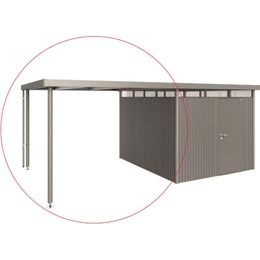 BioHort Seitendach Ger&auml;tehaus HighLine H2-H5 quarzgrau-metallic, Gr. L (282x235 cm), H3 (275x235 cm)