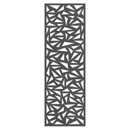 TraumGarten Sichtschutzzaun SYSTEM Designgitter TRIGON Anthrazit Sichtschutz, 60x180 cm