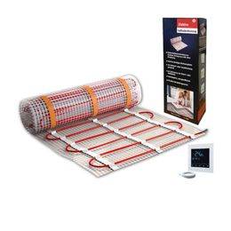 Wellker elektrische Fu&szlig;bodenheizung E-Heat SET Comfort inkl. Thermostat programmierbar, 15 m&sup2;