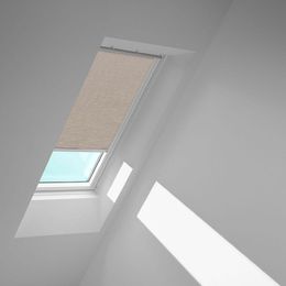 Velux Rollo Helltaupe 4169, 304, GGU,Manuell,Velux,wei&szlig;e Schiene