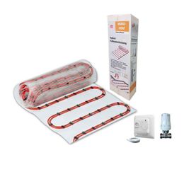JOLLYTHERM Hybrid-D&uuml;nnbett-Fu&szlig;bodenheizung Vario-Heat Set Elektro + Wasser, 5 m&sup2;