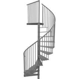 Minka Spindeltreppe Portofino grau Wendeltreppe, 120 cm