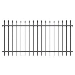 Alberts Zaunfeld Chaussee anthrazit Metallzaun, 100 cm