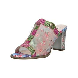 Laura Vita Damen Laura Vita Pantolette &raquo;Laura Vita Pantoletten Leder/Textil&laquo; rosa 37
