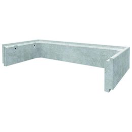 Aco Betonaufsatz Grau f&uuml;r Betonlichtschacht, 1520x200 mm, 500 mm