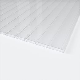 thyssenkrupp Plexiglas Resist Stegplatten 16 mm transparent D-Struktur, 980 mm, 4000 mm