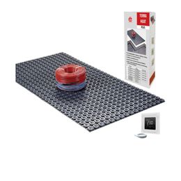 JOLLYTHERM 3in1 Elektro Fu&szlig;bodenheizung Terraheat PLUS All IN ONE Set Premium, 1 m&sup2;