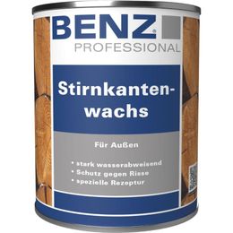BENZ PROFESSIONAL Stirnkantenwachs farblos Holzschutzmittel, 0,75 l