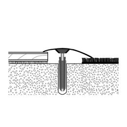 PARKETTFREUND Anpassprofil PF 186 Alu eloxiert Sand Einschlagd&uuml;bel &Uuml;bergangsschiene, 90 cm