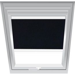 Roto Sichtschutzrollo Schwarz 2-R32, 114x140 cm (11/14), 315,Manuell,Roto,wei&szlig;e Schiene