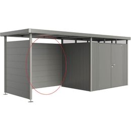 BioHort R&uuml;ckwand f&uuml;r Seitendach Ger&auml;tehaus HighLine H2-H5 quarzgrau-met, Gr. S (134x180 cm)