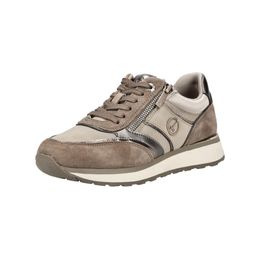 Tamaris Damen Sneaker &raquo; Sneaker Veolurs/Textil/Synthetik&laquo; beige 37