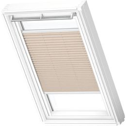 Velux Vorteils-Set Hitzeschutz Plus Sichtschutz FOL Manuell Uni Schwarz/Hellbeige 1259, F04, Alu-Schiene und Haltekrallen,GGU