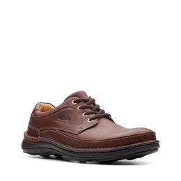 Clarks Herren Schn&uuml;rschuh &raquo;Nature Three&laquo; Freizeitschuh, Halbschuh, Schn&uuml;rschuh mit herausnehmbares Fu&szlig;bett braun 41,5