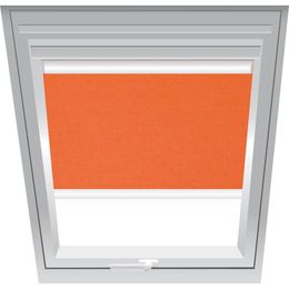 Roto Sichtschutzrollo Orange 2-R27, 114x118 cm (11/11), 315,Manuell,Roto,wei&szlig;e Schiene