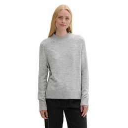 Tom Tailor Denim Damen Tom Tailor Denim Strickpullover mit extra langen &Auml;rmeln grau M (38)