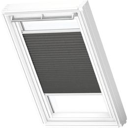 Velux Vorteils-Set Hitzeschutz Plus Sichtschutz FOL Manuell Uni Schwarz/Graphit 1274, FK08, Alu-Schiene und Haltekrallen,GGU