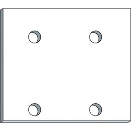 thyssenkrupp ALWO Oberprofilsystem Profilabschluss Winkel 60 mm weiss Montageprofil, 25/32 mm Stegplatten