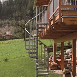 Minka Au&szlig;entreppe Rondo Zink Plus Gartentreppe Wendetreppe, 140 cm