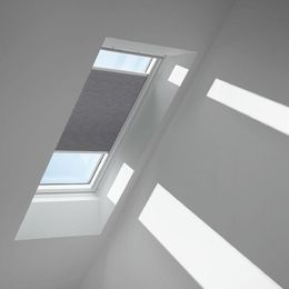 Velux Wabenplissee Grautaupe 1170, MK08, Elektro,GGU,Velux,wei&szlig;e Schiene